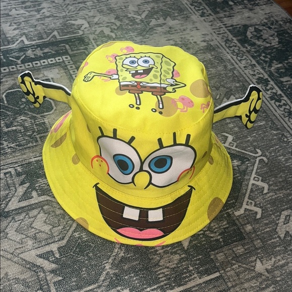Nickelodeon | Accessories | Spongebob Squarepants Yellow Bucket Hat ...